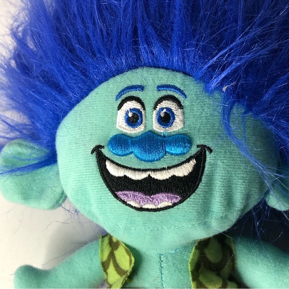 Dreamworks | Toys | Troll Dreamworks Stuffed Doll Toy Happy Blue Hair ...